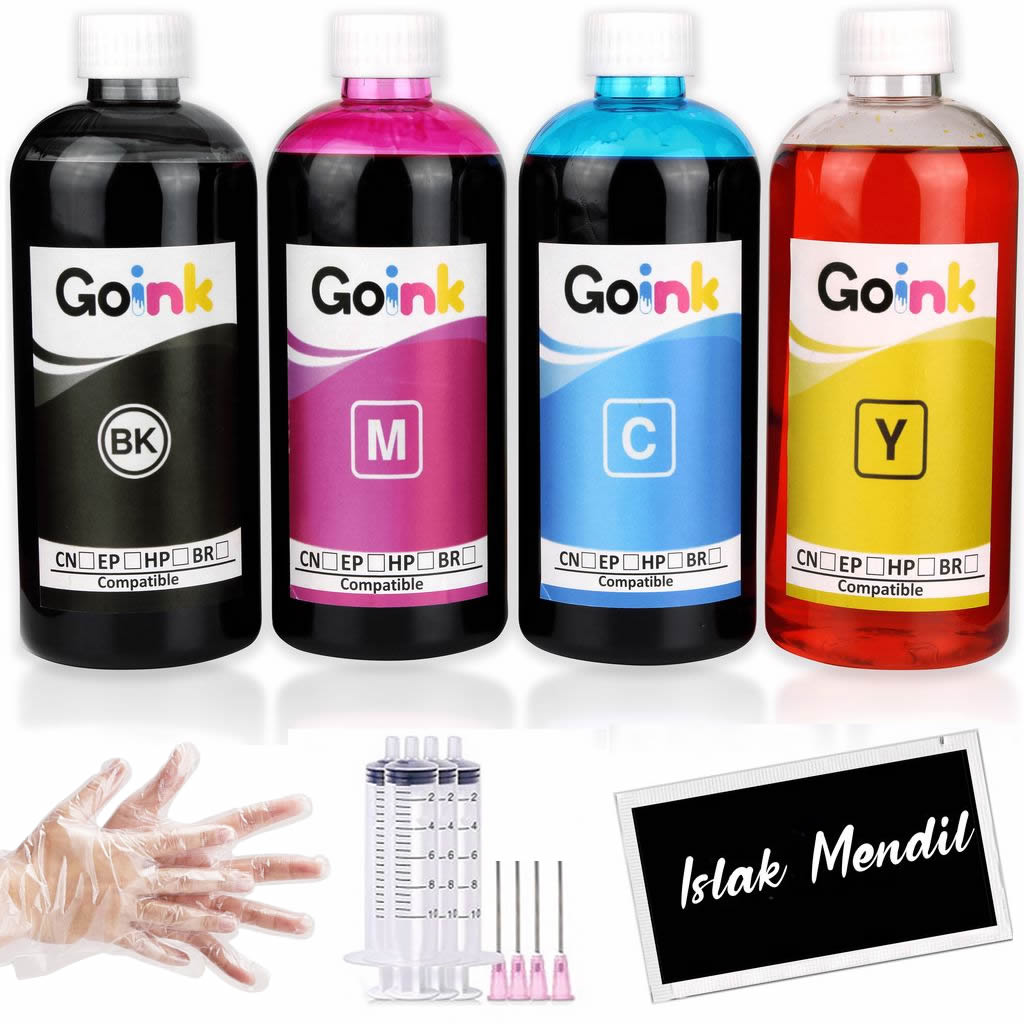 Epson L3060 için Mürekkep Seti (4x500 ml) 15000 Sayfa Baskı - 13.33 ...